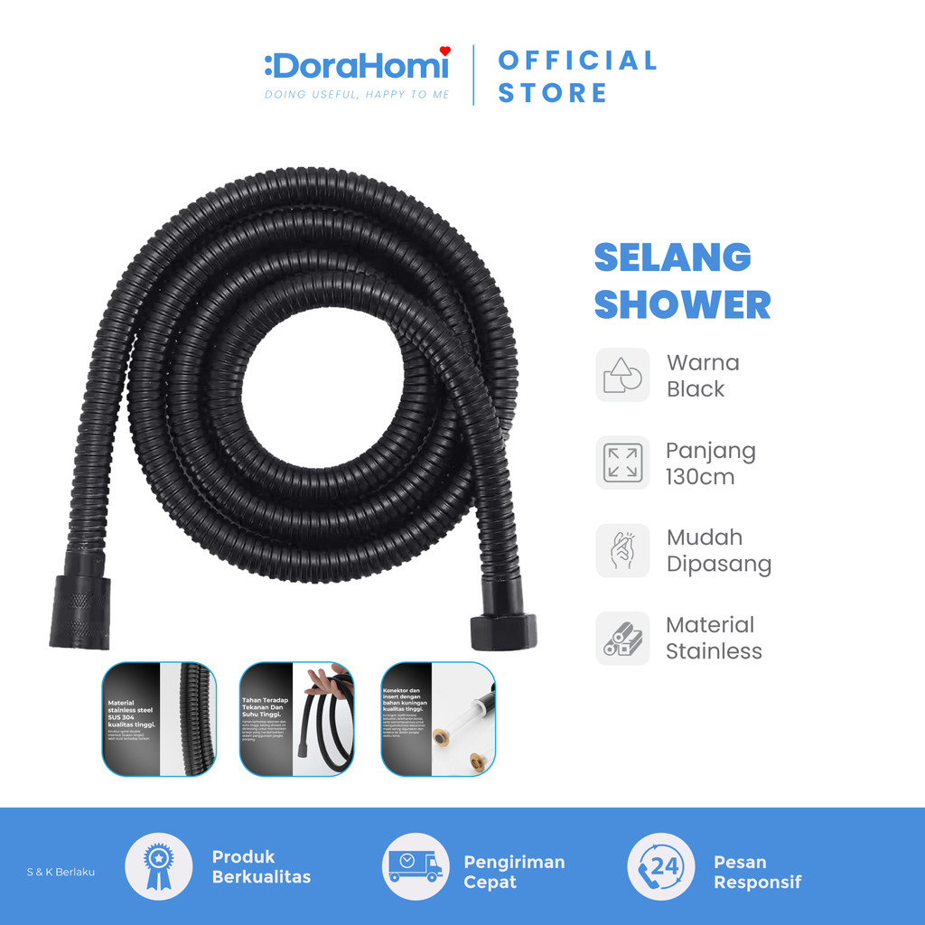 Jual Selang Shower kamar mandi dan Closet 1/2 Inchi Flexible | Shopee ...