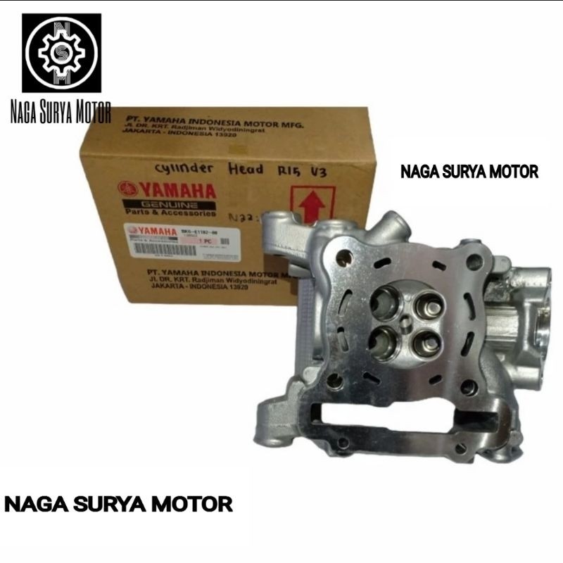 Jual Cylinder head assy silinder blok head Yamaha R15 V3 BK6-E1102-00 ...