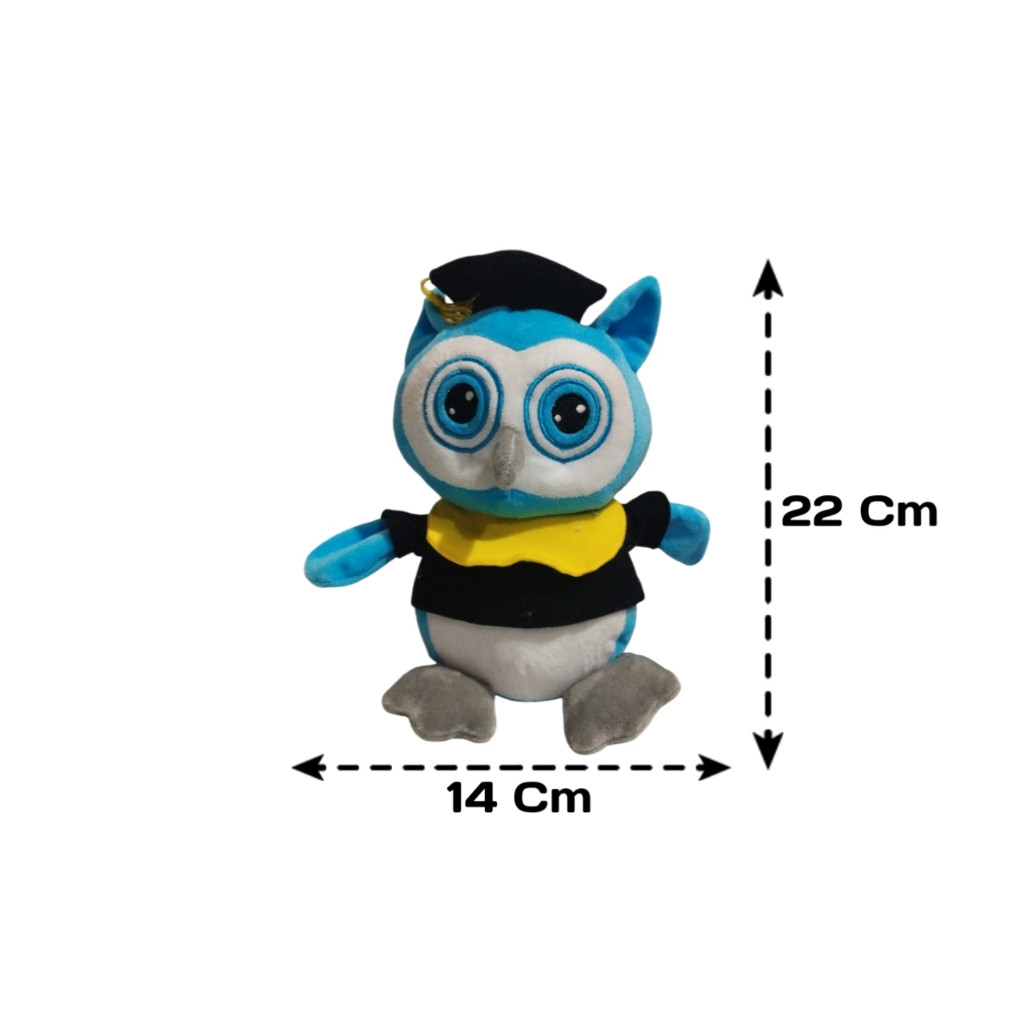 Jual Boneka Burung Hantu Sit Animal Owl Wisuda Lucu Size S | Shopee ...