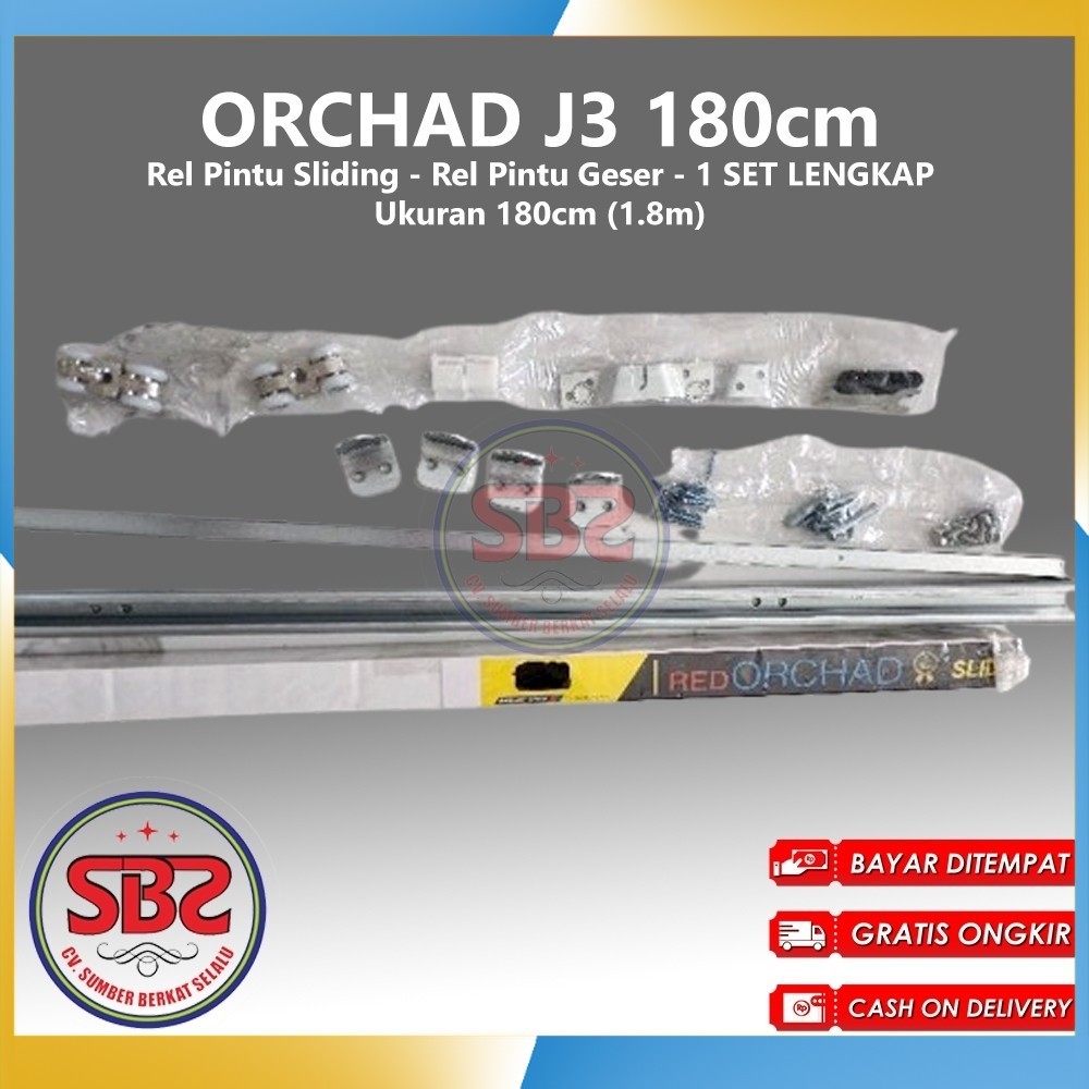 Jual REL SLIDING J3 ORCHAD - Rel Pintu Dorong - Sliding Rail Galvanis ...