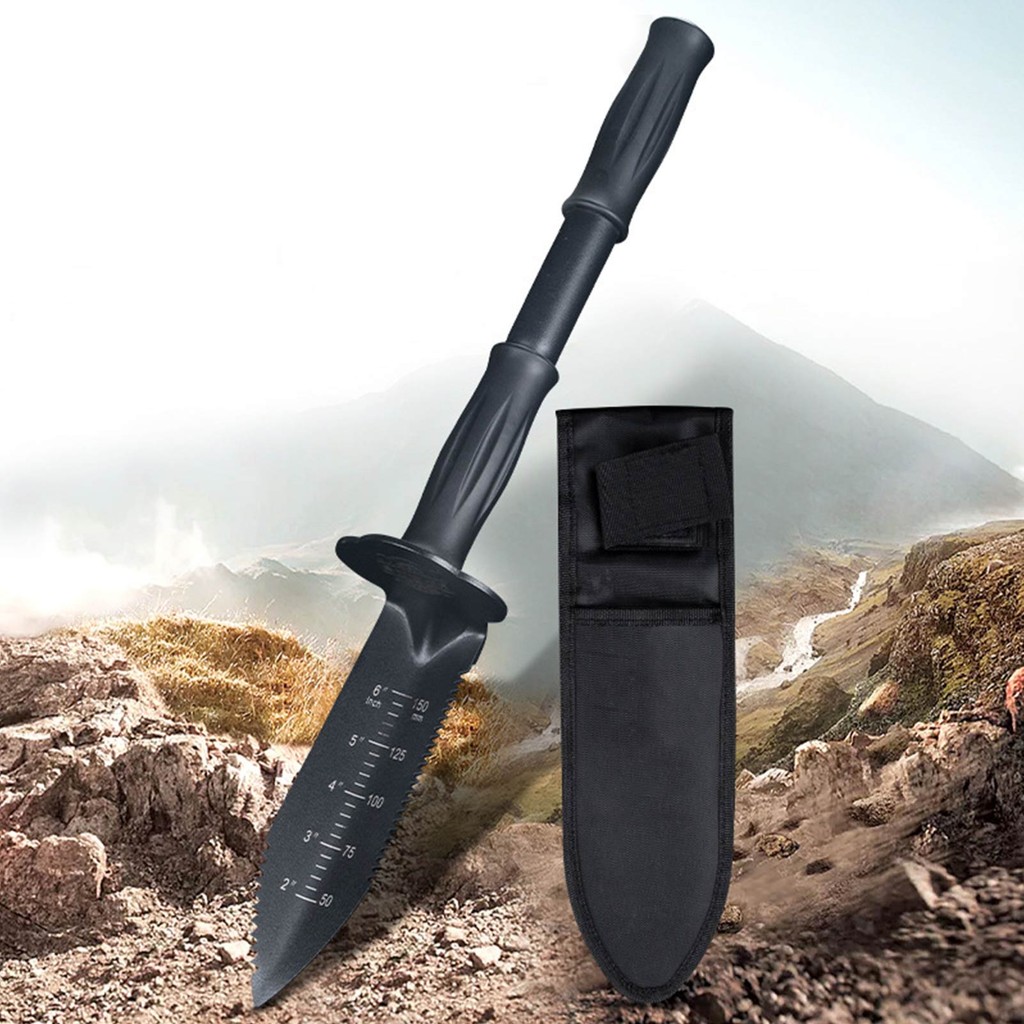 Jual Metal Detector Digging Tools Serrated Edge Digger With Sheath ...