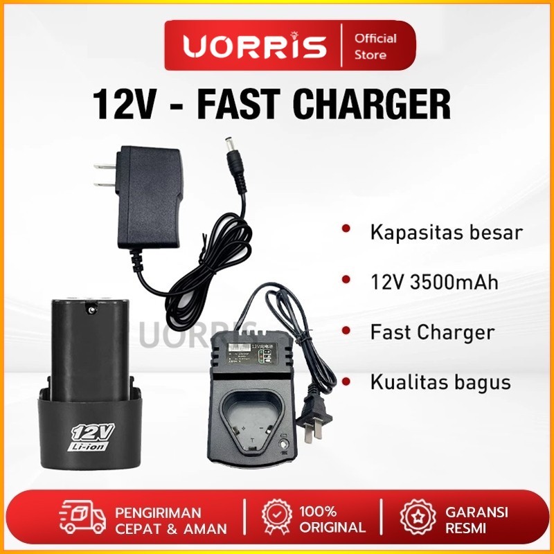 Jual 12v charger bor cordless battery +Charger Power Adapter 12V DC 110 ...
