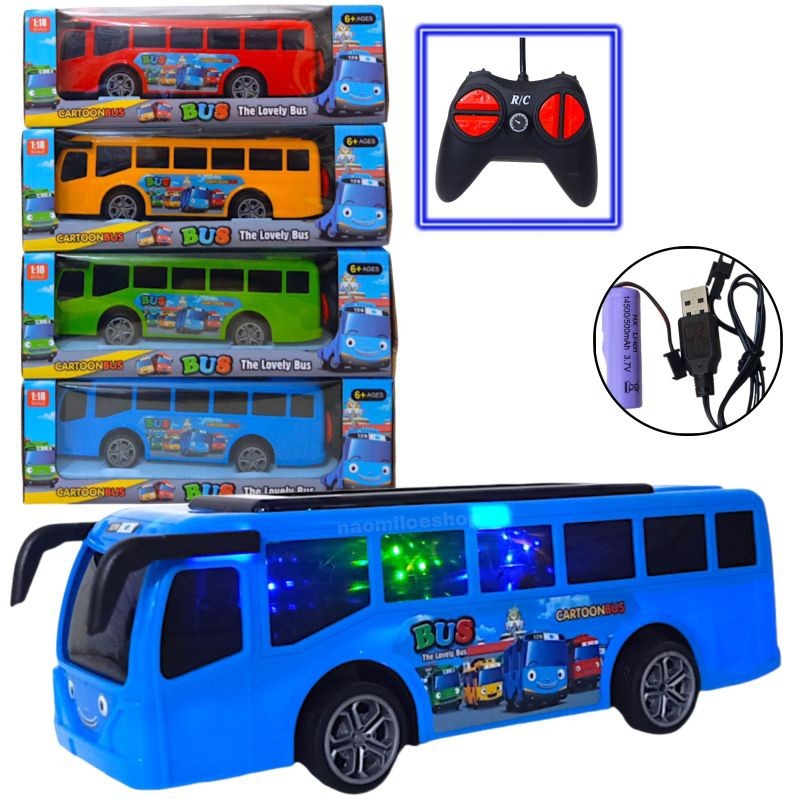 Jual RC Tayo 1 : 18 Mainan Bus Remote Control Radio Control BUS Tayo RC | Shopee Indonesia