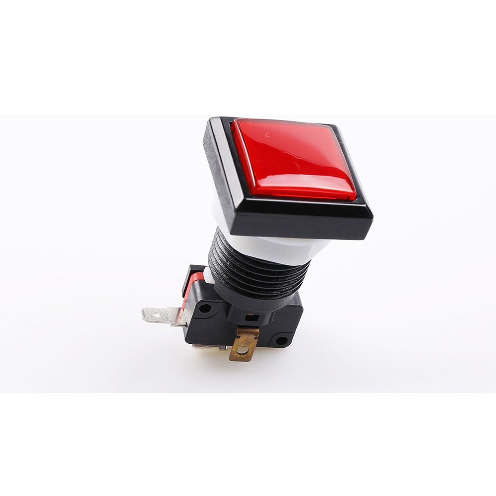 Jual Square Illuminated Push Button with LED Lamps, Mame Jamma Projects, Arcade Video Machine ...