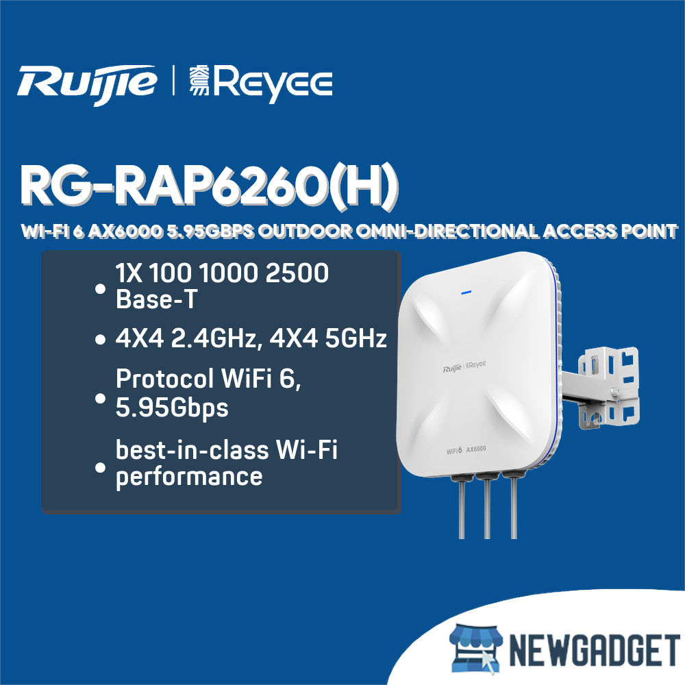Jual RUIJIE REYEE RG-RAP6260(H) WI-FI 6 AX6000 5.95GBPS OUTDOOR OMNI ...