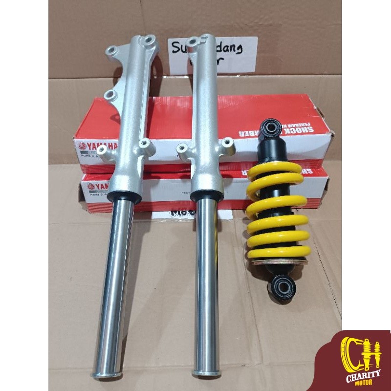 Jual Paket As Shock Tabung Depan+Shockbreaker Belakang Kuning (1S7/50C) Yamaha Jupiter MX Old ...