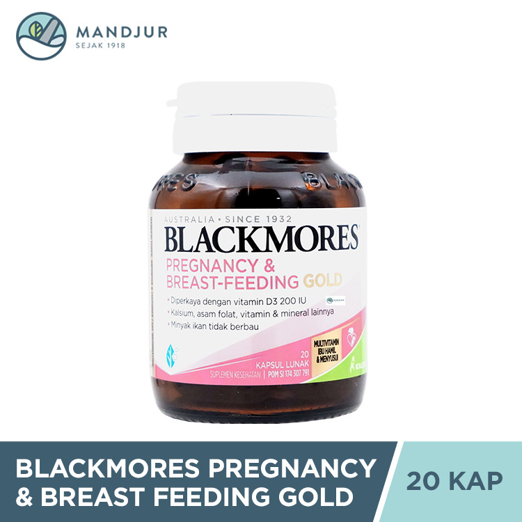 Jual Blackmores Pregnancy & Breastfeeding Gold - Isi 20 Kapsul | Shopee ...