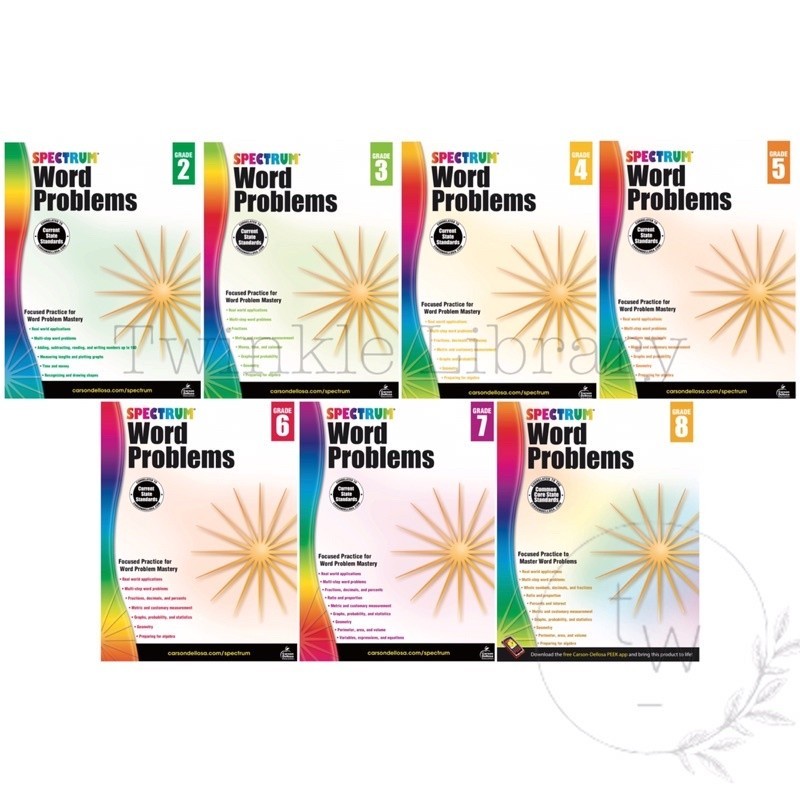 Jual Spectrum Word Problems Grade 2 3 4 5 6 7 8 | Buku Latihan ...