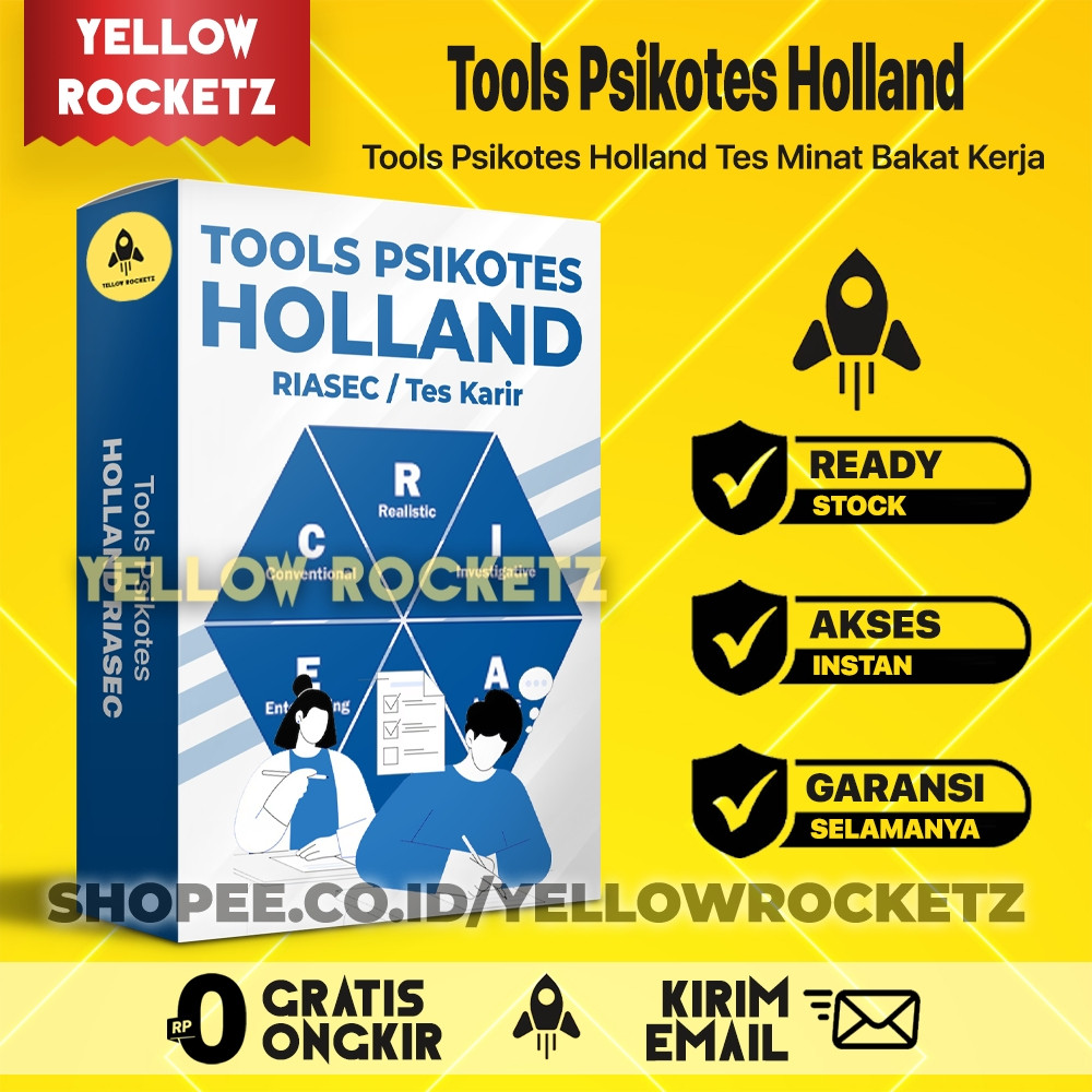 Jual TOOLS PSIKOTES HOLLAND RIASEC - Tes Minat & Bakat untuk Pekerjaan ...