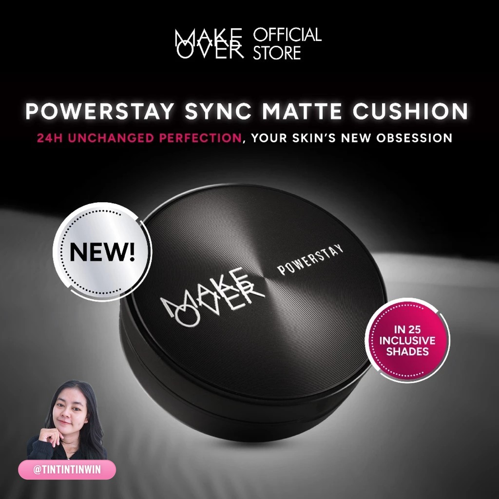 Jual NEW! MAKE OVER Powerstay Sync Matte Cushion - Smart AI Matte ...