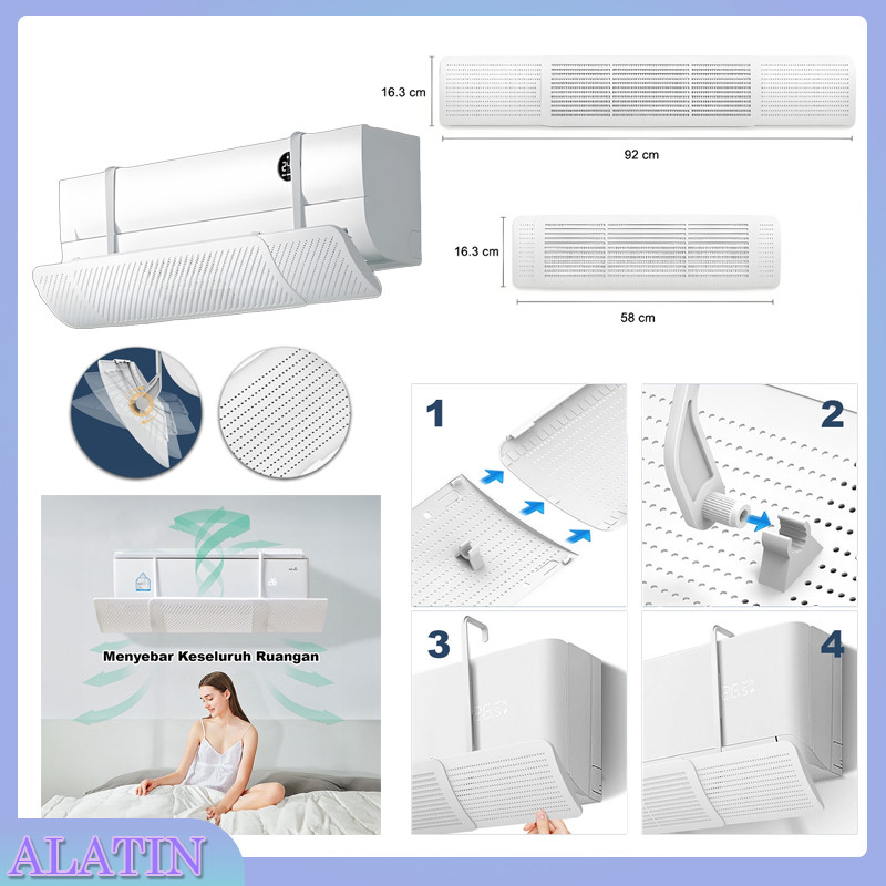 Jual Air Screen Cover AC / Talang Penahan Angin AC / Reflector Air ...