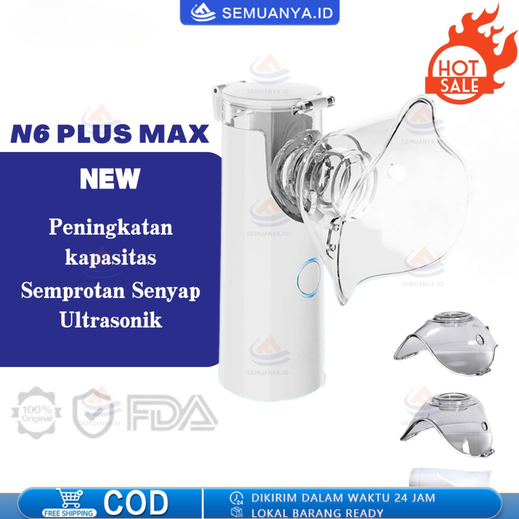Jual Nebulizer Portable Mesh Alat Uap Bantu Pernafasan Asma Inhalasi ...