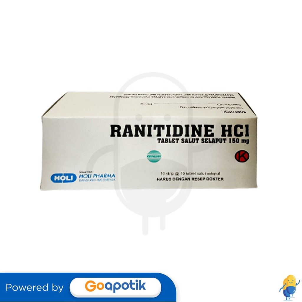 Jual Ranitidine Hcl Holi 150 Mg Box 100 Tablet | Shopee Indonesia