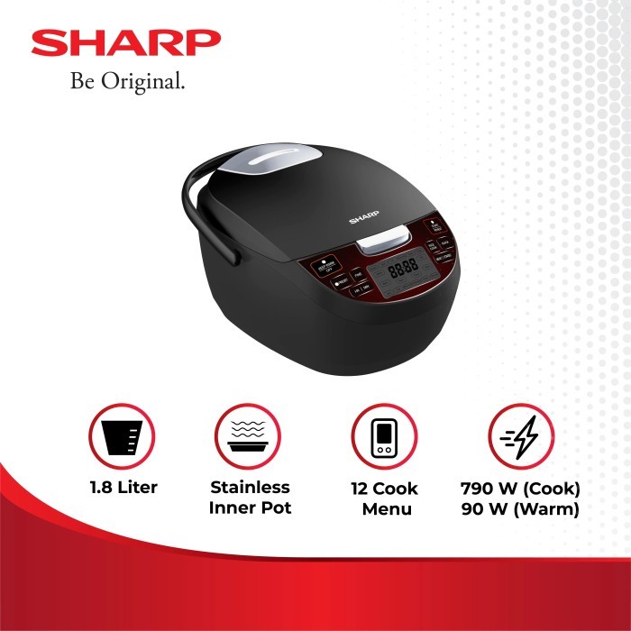 Jual SHARP KS-DW18-BK Digital Rice Cooker 1.8 L | Shopee Indonesia