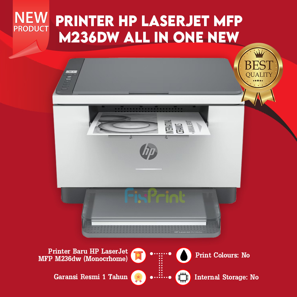 Jual Printer HP LaserJet MFP M236dw Monocrhome All In One Print Scan Copy Wireless Duplex MFP ...