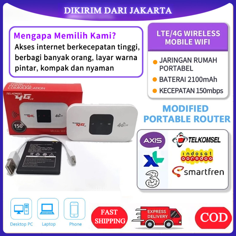 Jual Modem WIFI Mifi All Operator 4g LTE Portable Mobile WiFi 5G ...