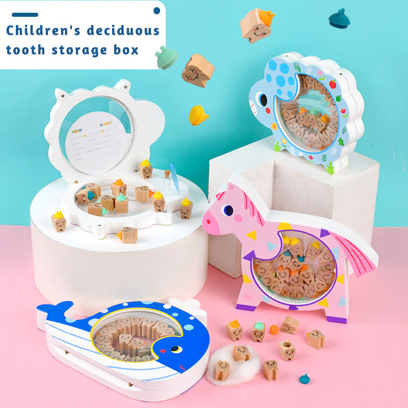 Jual Baby Teeth Box Baby Boy Girl Tooth Change Mother Kids Health ...