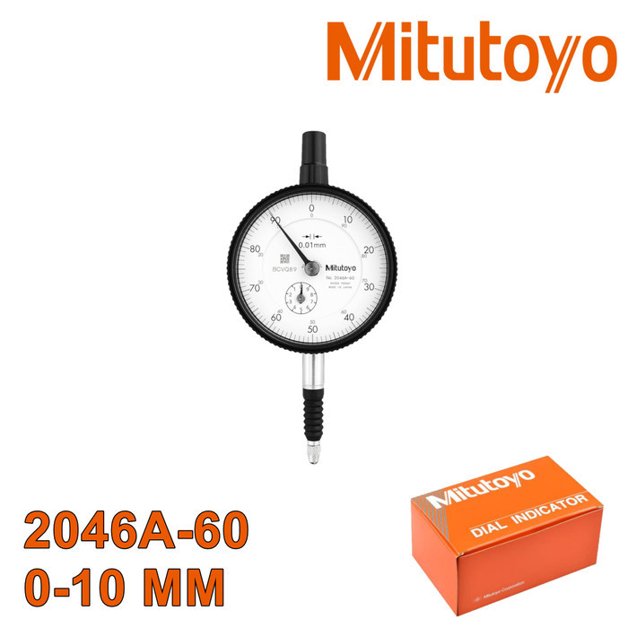 Jual Dial Indicator 2046A-60 MITUTOYO 0.01 Dial Indikator 5046A-60 10mm Gauge Alat Ukur | Shopee ...