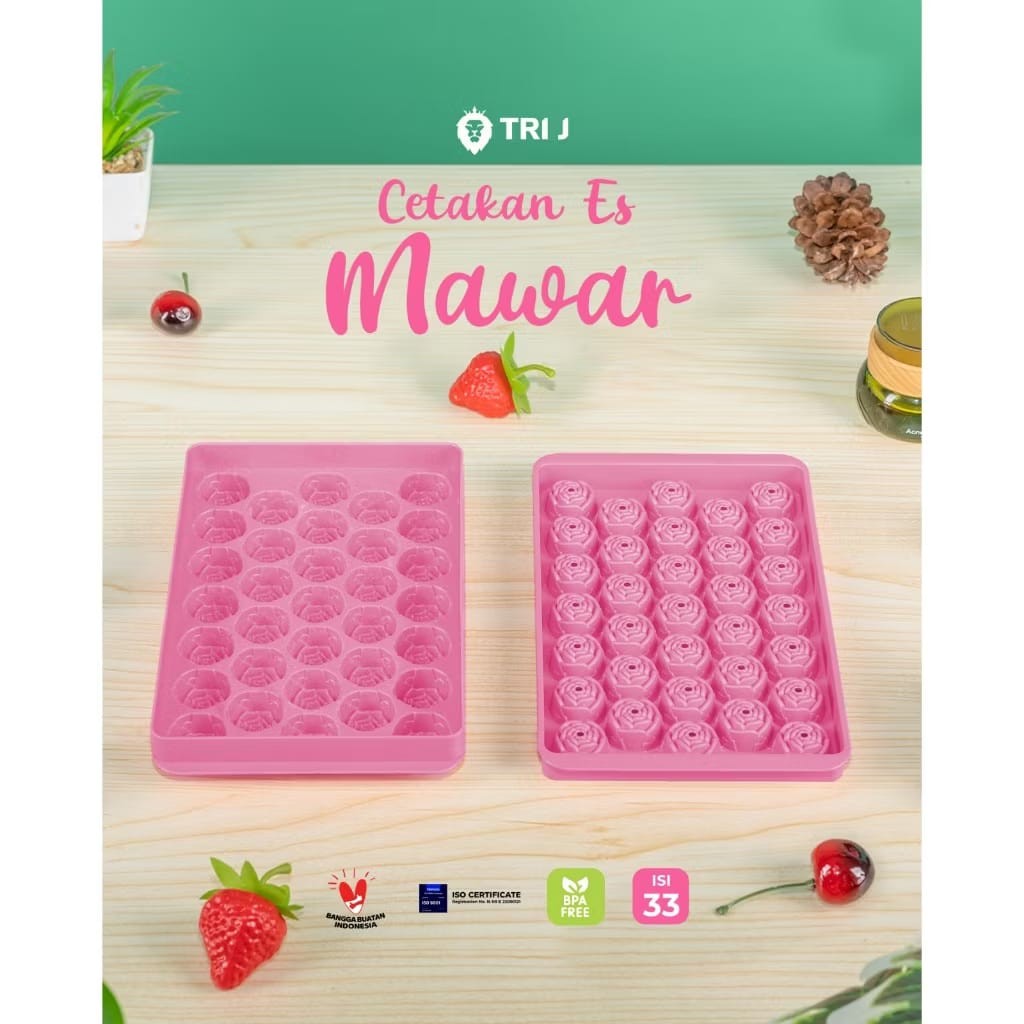 Jual Cetakan jelly trij / Cetakan jelly Es batu / Cetakan bentuk bunga ...