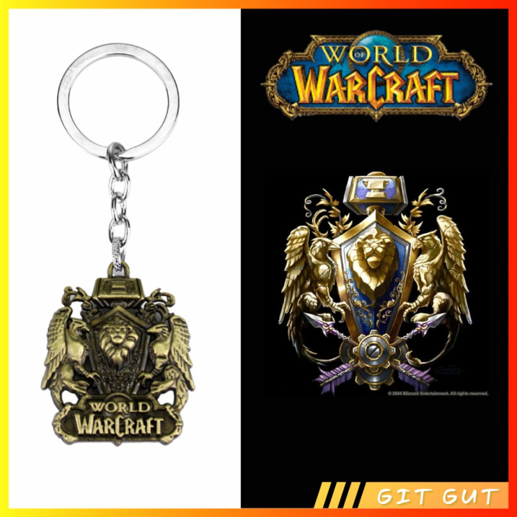 Jual Keychain Gantungan Kunci WoW World of Warcraft Crest of The ...