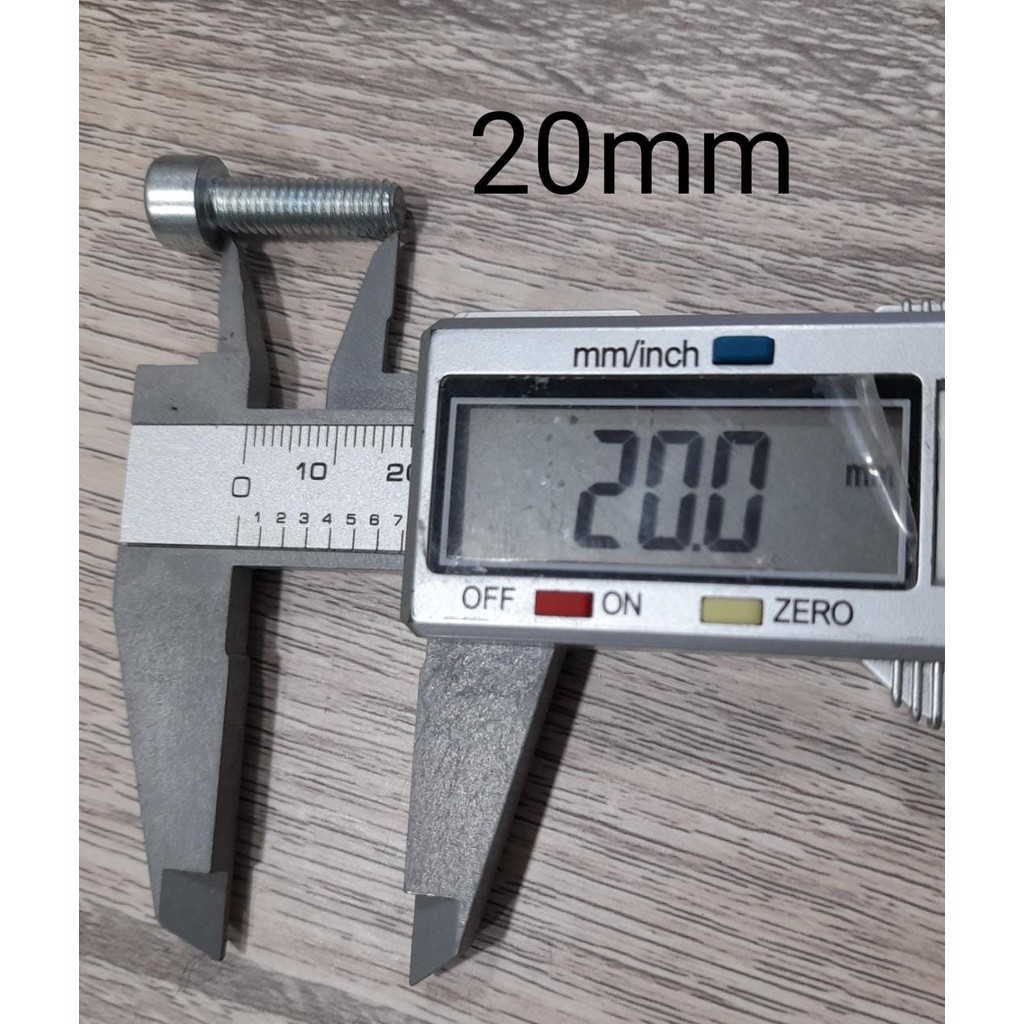 Jual Screw Socket Head Hexagon Baut M6 x 20mm W3-07-18 AF00500225 | Shopee Indonesia