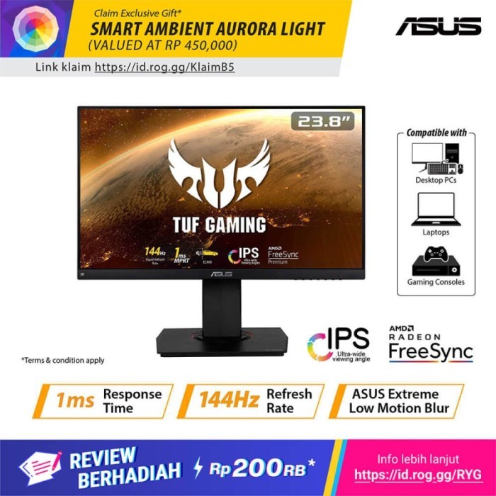 Jual ASUS TUF Gaming VG249Q Gaming Monitor 23.8" Full HD, 144Hz, IPS ...