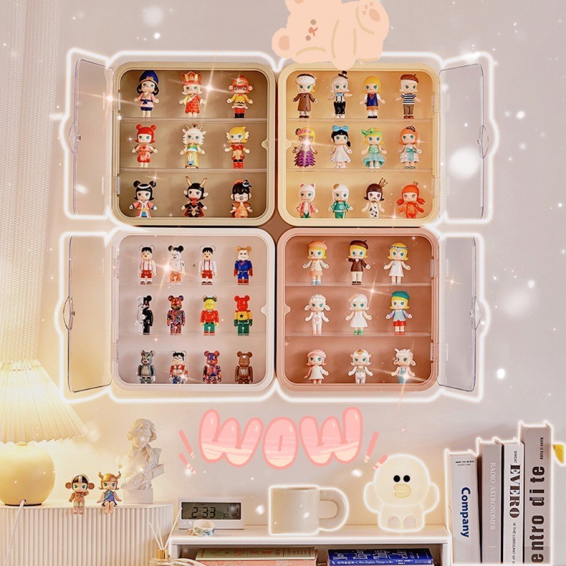 Jual Rak Display Mainan Gantung Wall Mounted Display Box Kotak Buta ...
