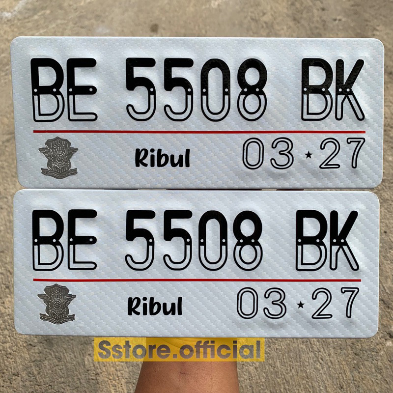 Jual Plat Nomor Motor Variasi Standar Baut Tanam Custom Free Nama By ...