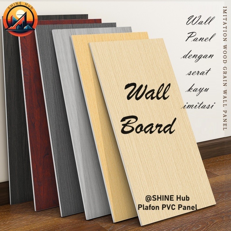 Jual KF57VV Wallboard PVC Marmer Kayu Hiasan Dinding Ukuran 2,95 Meter ...