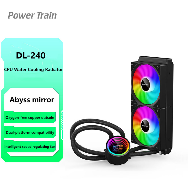 Jual Power train Water Cooling CPU Cooler 240mm RGB Fan Liquid Heatsink ...
