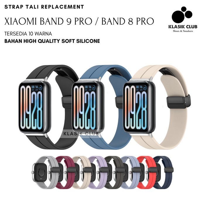 Jual Strap Xiaomi Smart Band 9 Pro Silicone Magnetic Buckle Tali Pengganti Xiaomi Mi Band 8 Pro ...