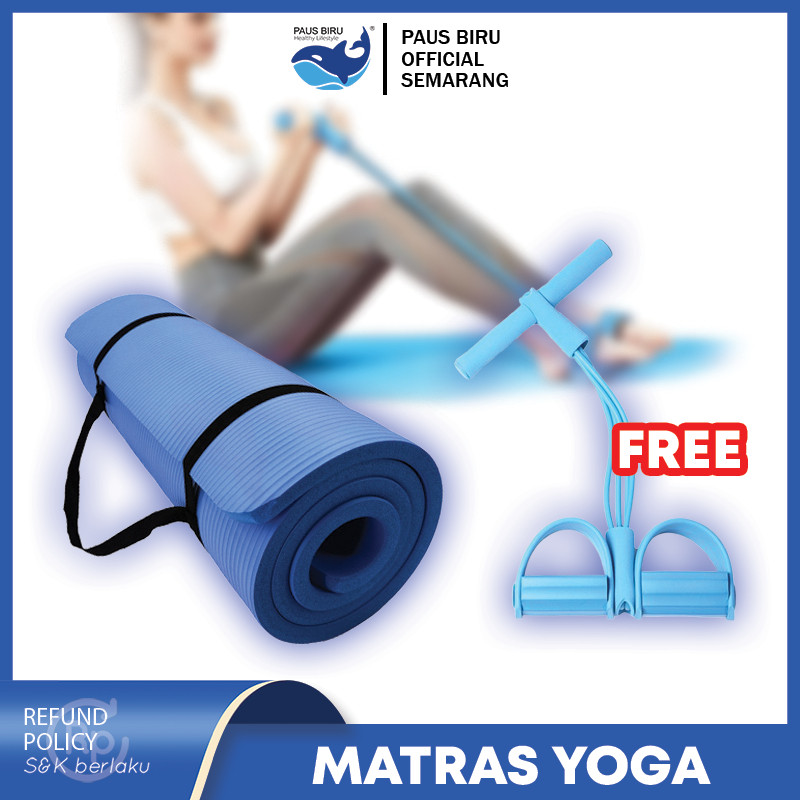 Jual PROMO Yoga Mat 10mm FREE Tummy Trimmer - Paket Olahraga Dirumah ...