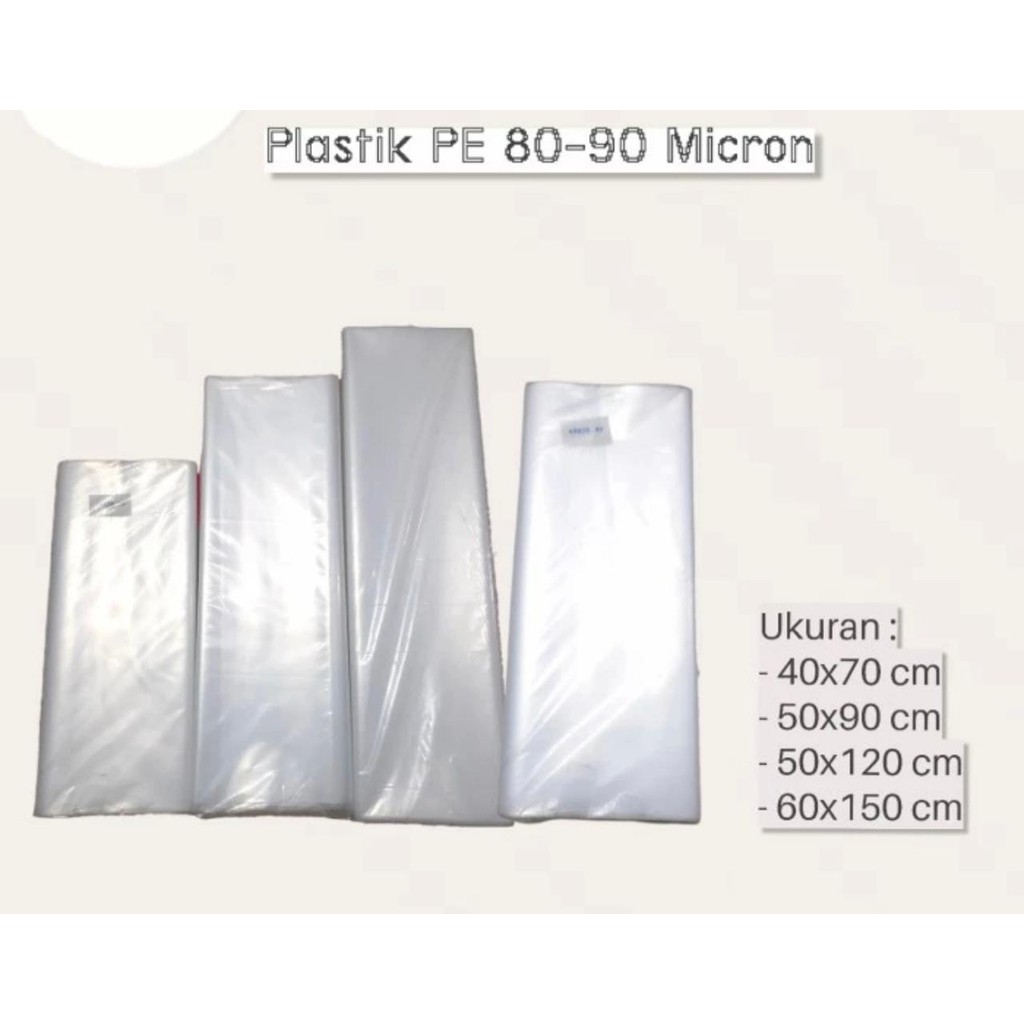 Jual Kantong Plastik PE Packing Ikan Koi Hidup Tebal 0.8 80 mic Bening PE ORI / Non Recycle ...