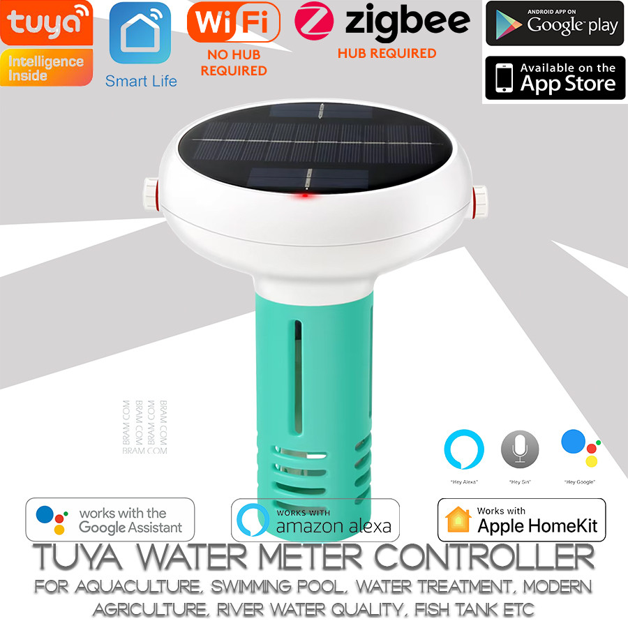Jual TUYA Water Meter Controller with Solar panel | Shopee Indonesia