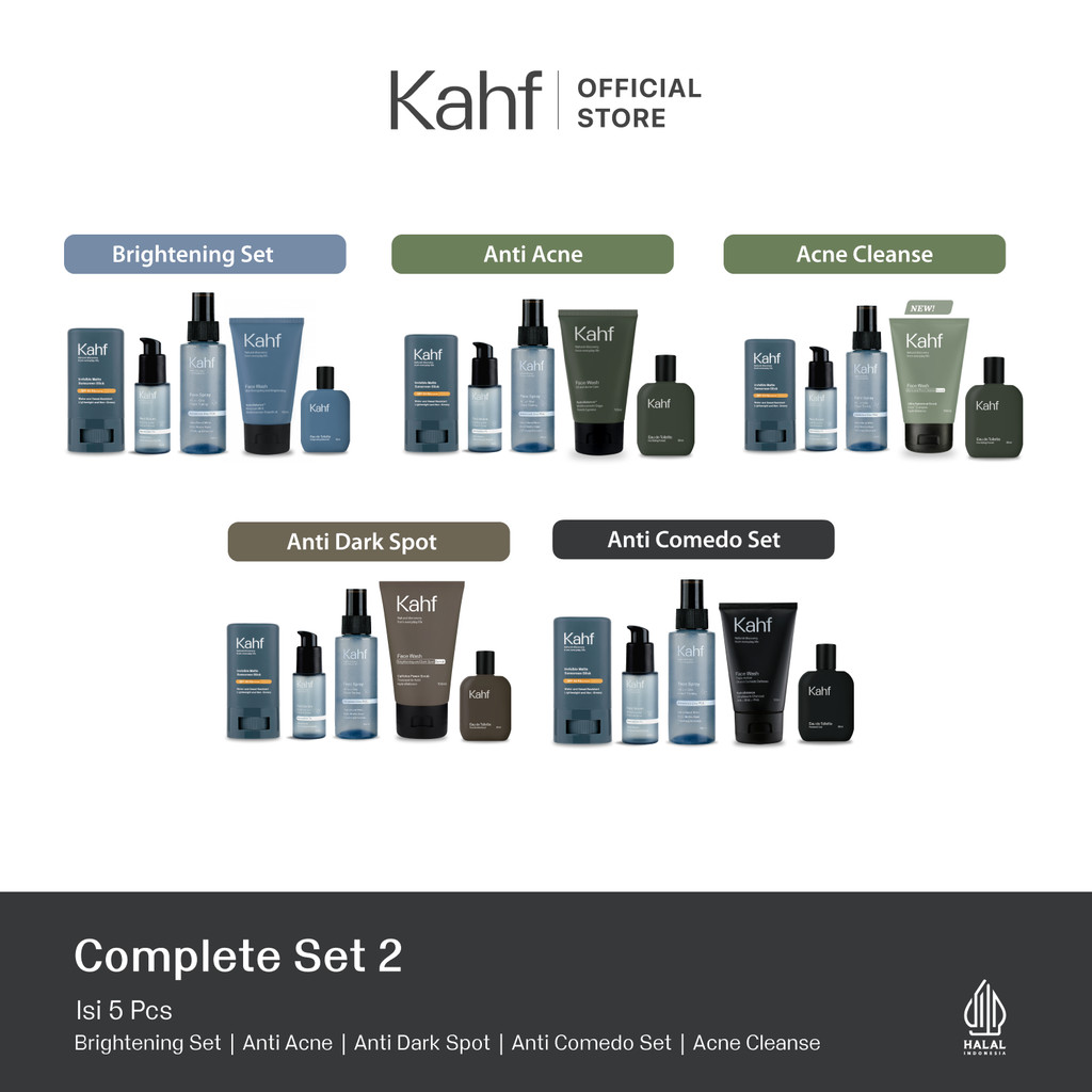Jual [KAHF BUNDLE 5IN1 PAKET GANTENG TANPA RIBET : GAYA ELEGAN & CERAH ...