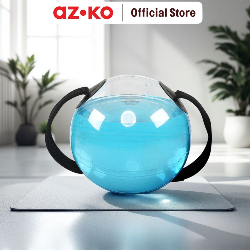 Jual AZKO Kinetic 15 kg Aqua Power Ball Transparan - Biru Barbel Alat ...