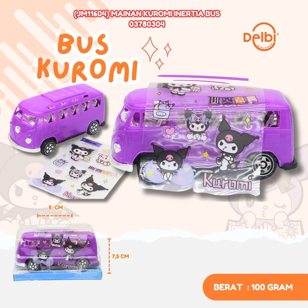 Jual (JM11604) MAINAN KUROMI INERTIA BUS (JM11604) MAINAN KUROMI ...