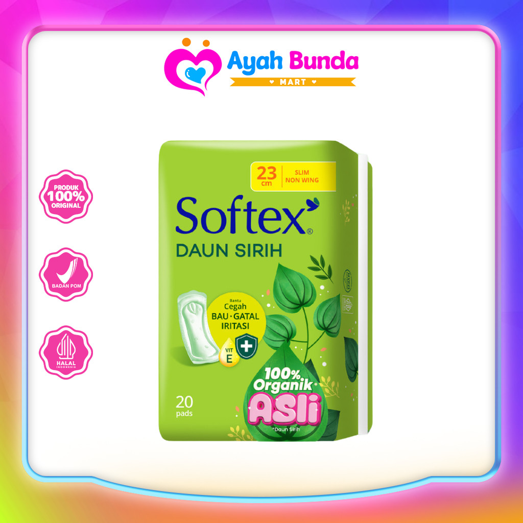 Jual Softex Daun Sirih + Vitamin E Non Wing 23cm - Pembalut Daun Sirih Siang | Ayah Bunda Mart ...