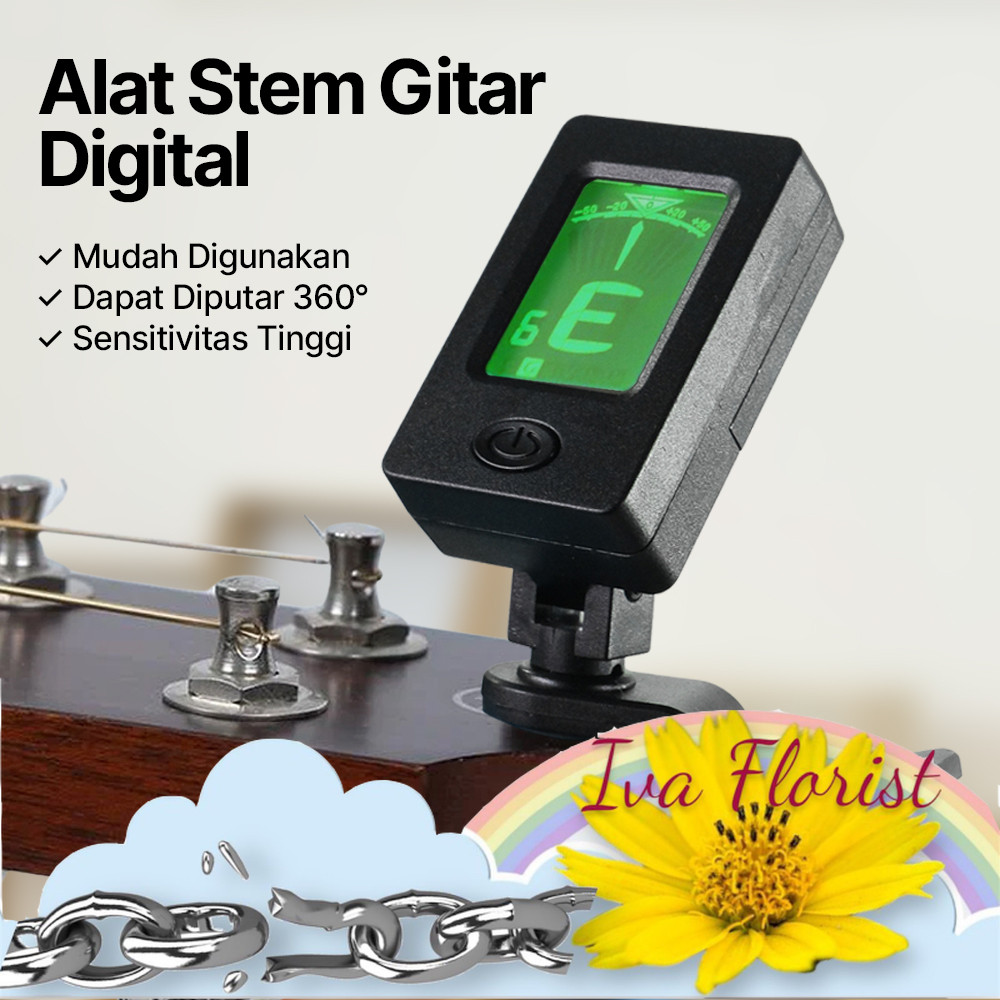 Jual PROMO Alat stem gitar Digital Model capit biola bass ukulele plug ...