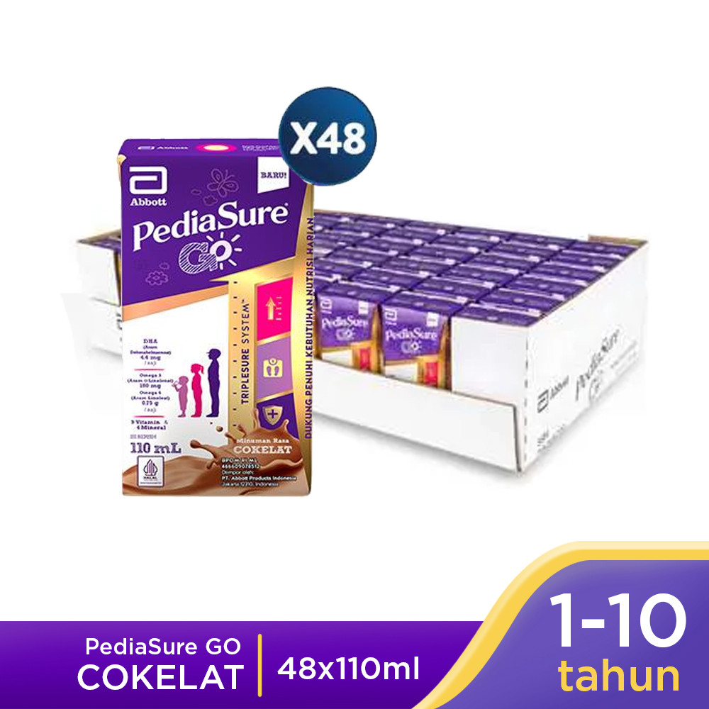 Jual Pediasure Go Cokelat Formula UHT 48x110ml | Shopee Indonesia