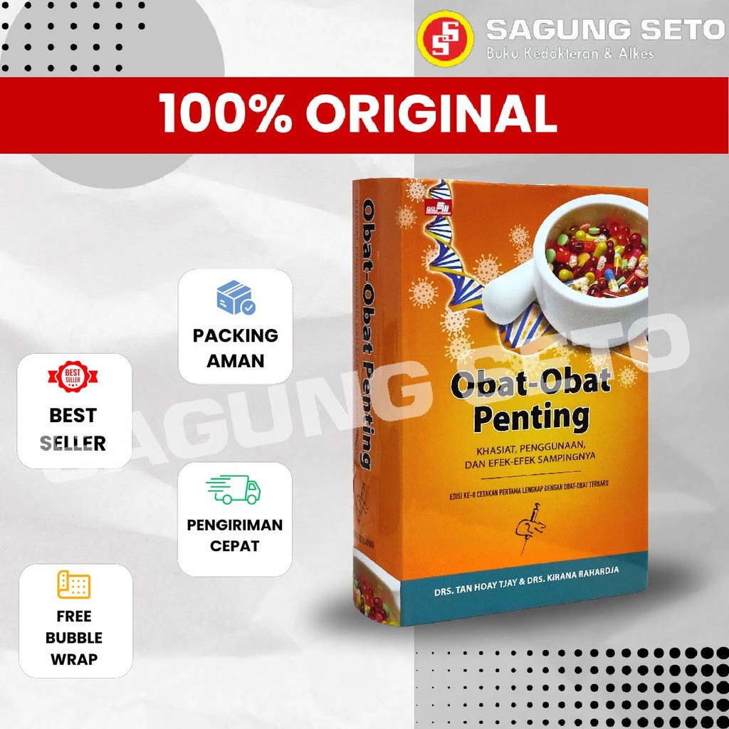 Jual BUKU OBAT-OBAT PENTING EDISI-8, KHASIAT - LENGKAP DENGAN OBAT-OBAT ...