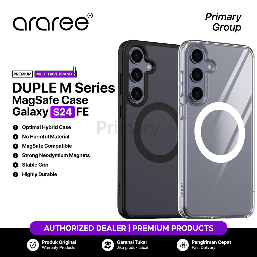 Jual Case Samsung Galaxy S24 FE S24FE ARAREE DUPLE M Clear Magnetic ...