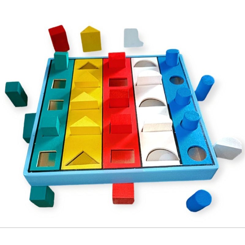 Jual Mainan kreatifitas anak / Mainan Edukatif Anak Pasak Geometri ...