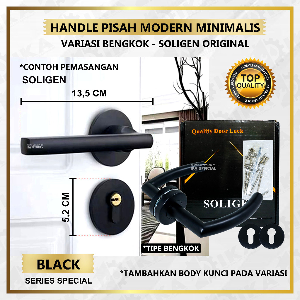 Jual SAB Kunci Pintu Misah / Kunci Pintu Set Stainless Steel / Handle ...