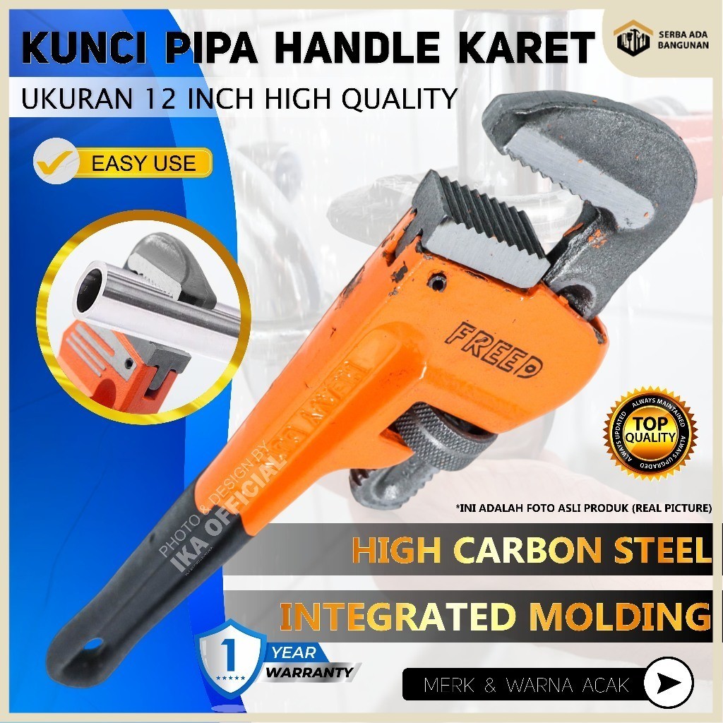 Jual SAB Kunci pipa 12" inch / kunci pipa tebal ledeng 12" Pipe Wrench ...