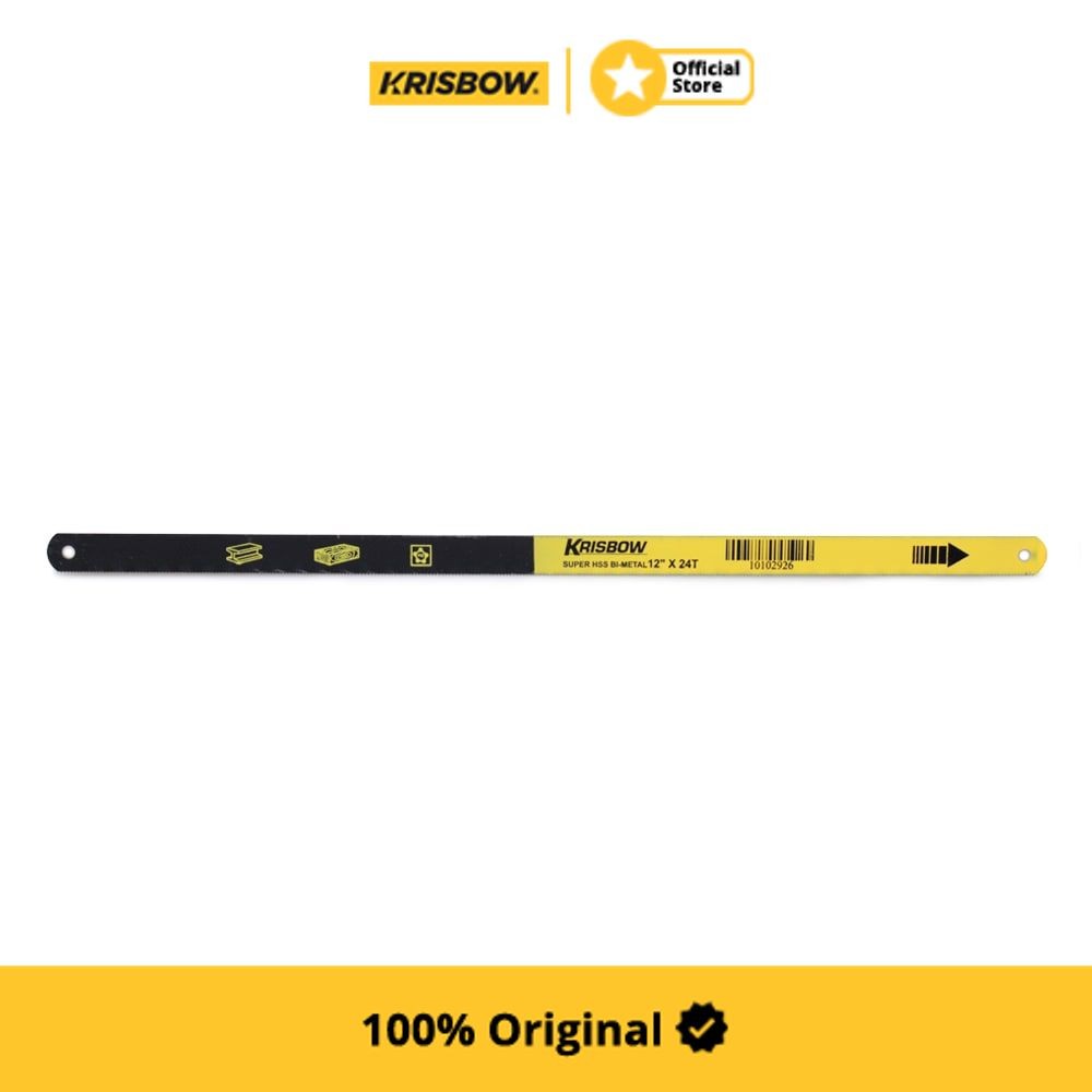 Jual Krisbow Hacksaw Blade Mata Gergaji Hss Bimetal 24T 30 cm | Shopee ...