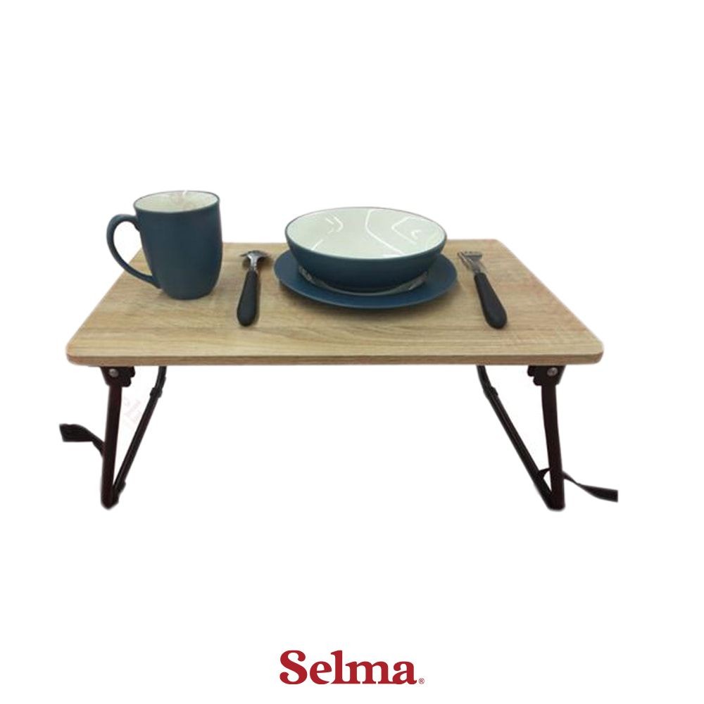 Jual Selma Oliver Meja Lipat Laptop - Cokelat Folding Table Foldable ...