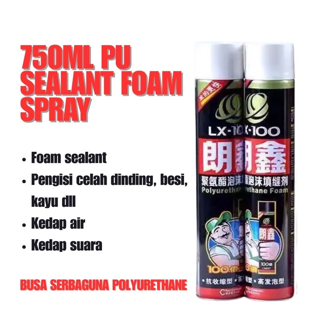Jual 750ml PU Sealant FOam Spray Lem Poliuretan Polyurethane Busa Serbaguna | Shopee Indonesia