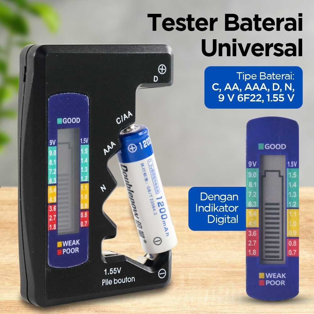 Jual Cek kapasitas baterai AA, AAA, D, hingga 9V dengan mudah - TBD01 ...