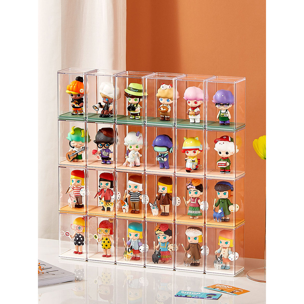Jual Dust-proof Acrylic Doll Toys Storage Organizer Box Mystery Box ...